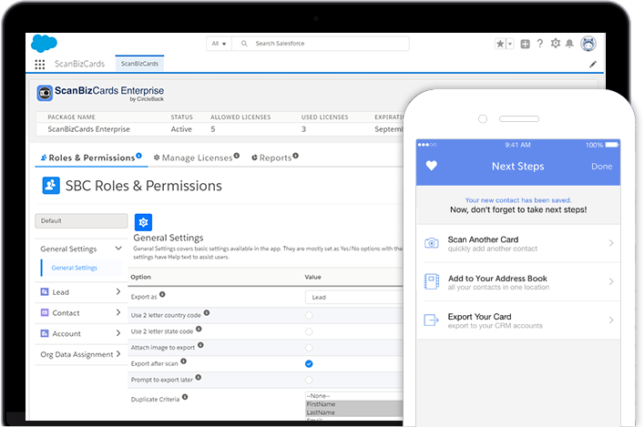 Salesforce business card scanner - Business card transcription app ...